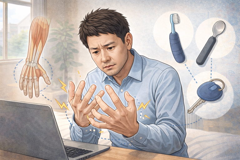【筋強直性】手が開きにくいのはなぜ？ミオトニア(ミオトニー)と日常の工夫 | Cell Healing